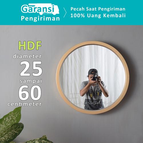 Jual Cermin Dinding Bulat Frame Minimalis List 2,5 cm Tebal 5,5 cm - 25 ...