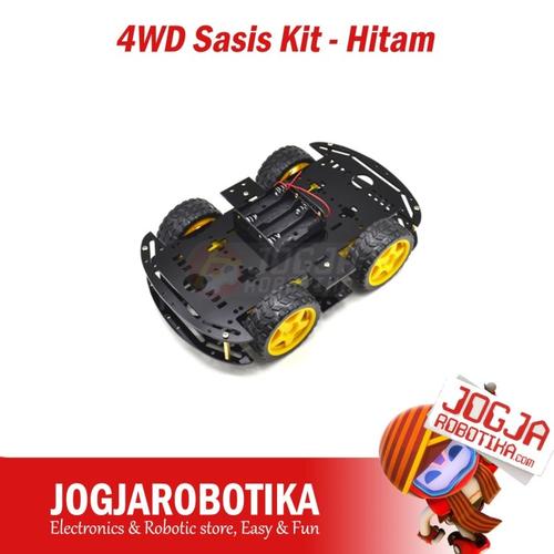 Jual Robot Smart Car 4WD Chassis Sasis DIY Kit Rangka Mobil Arduino Hitam - Kab. Sleman ...