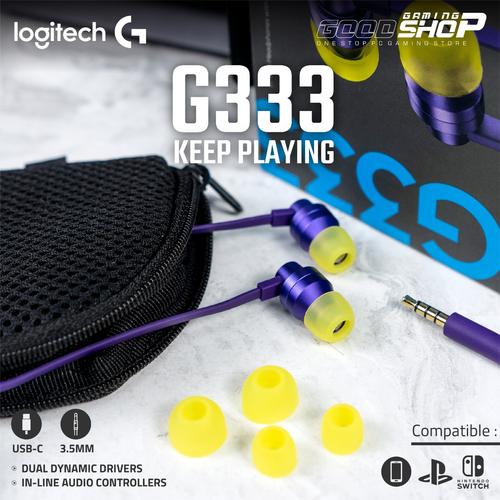 Promo LOGITECH G333 / G-333 In-Ears Headphone with Mic - Gaming Headset ...