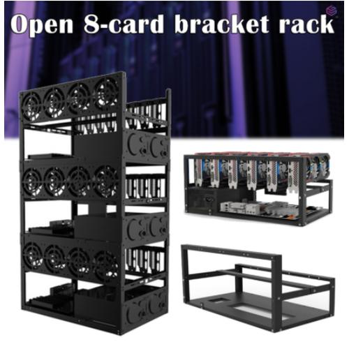 Jual DELTA Stackable Mining Case Rack Bracket Open Mining Rig For 6/8 ...