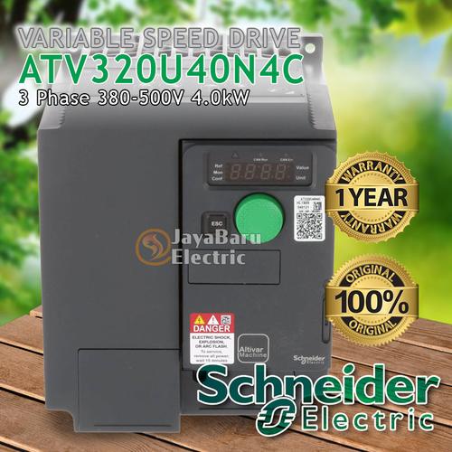 Jual Inverter Schneider Variable Speed Drive ATV320U40N4C 4.0kW 3P 380V ...