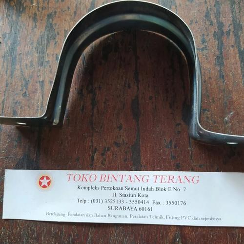Jual Klem Pipa / Klem Plat Besi Tebal / Klem Omega / Klem Besi 4 inch ...