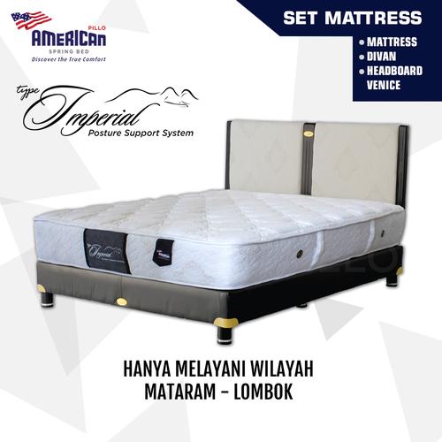 Jual SPRING BED AMERICAN PILLO TIPE IMPERIAL PILLO TOP SET - 90x200 ...