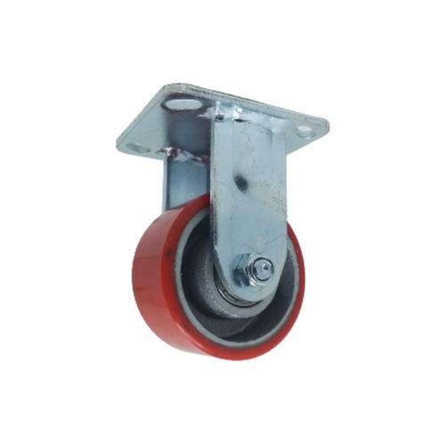 Jual Roda Troli Roda Trolley PU Heavy Duty Diameter 6" Plat Mati ...