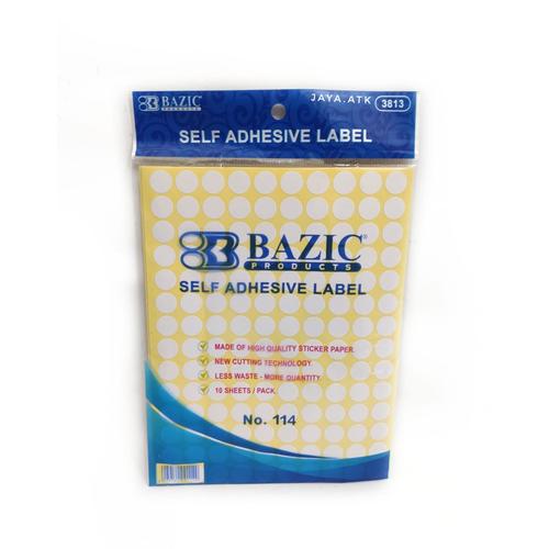 Jual STIKER LABEL NAMA BULAT PUTIH POLOS MINI KECIL STICKER LABEL 13 MM ...