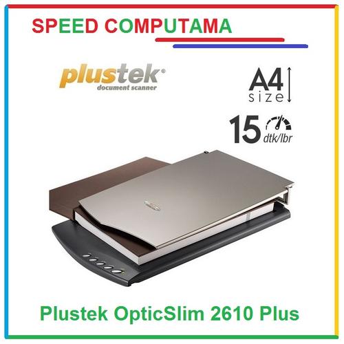 Jual Plustek 2610 Plus Scanner Flatbed Letter A4 Komputer Dokumen Buku ...