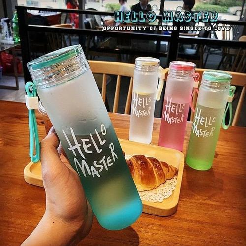 Jual Botol Air Minum Kaca Hello Master 400ml - Putih - Jakarta Barat - Indotown | Tokopedia