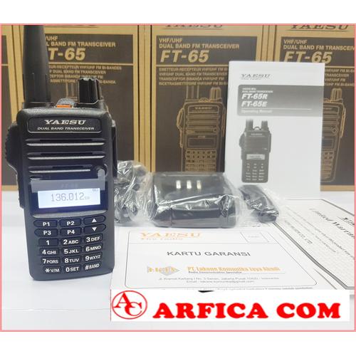 Jual HT YAESU FT-65 R/E DUALBAND ORIGINAL RESMI - HT YAESU FT 65 R/E ...
