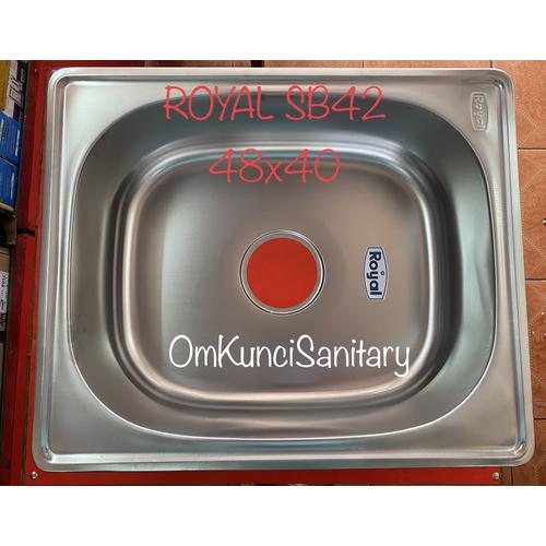 Jual Bak Cuci Piring BCP Kitchen Sink Stainless 1 Lubang Royal SB42 ...