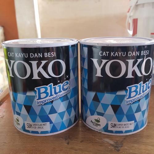 Jual Cat Yoko Hitam Dof dan Putih Dof Besi Kayu 1kg/ Cat Minyak Matt ...