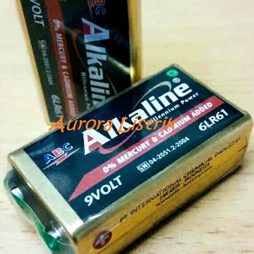 Jual Batu Baterai ABC Kotak 9 Volt ALKALINE Millenium / SUPER POWER SNI ...