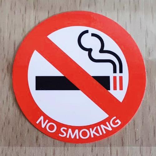 Jual Sticker No Smoking Dilarang Merokok - putih 3 cm - Jakarta Barat ...