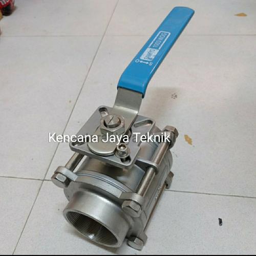 Jual Sankyo Ball Valve Stainless 316 3pc Body Drat 2" inch Mounting Pad - Jakarta Barat ...