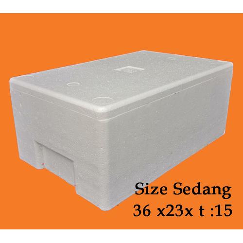 Jual Styrofoam box size MEDIUM untuk tempat pengiriman burger / pakan ...