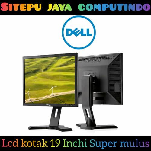 Jual Monitor Lcd kotak 19 Inchi Merk Dell Lengkap Kabel siap pakai ...
