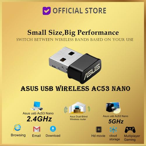 Jual ASUS USB-AC53 Nano AC1200 Dual Band USB Wi-Fi Adapter USB AC53 ...