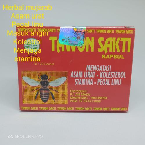 Jual obat herbal tawon sakti asam urat kolestrol tws pegal linu stamina ...