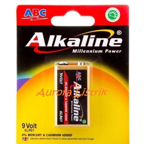 Jual Batu Baterai ABC Kotak 9 Volt ALKALINE Millenium / SUPER POWER SNI ...