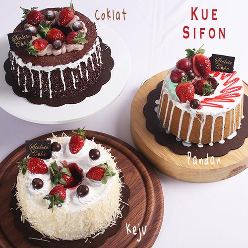 Jual Kue Ulang Tahun / Kue Sifon / Chiffon Cake / diameter 15 cm ...