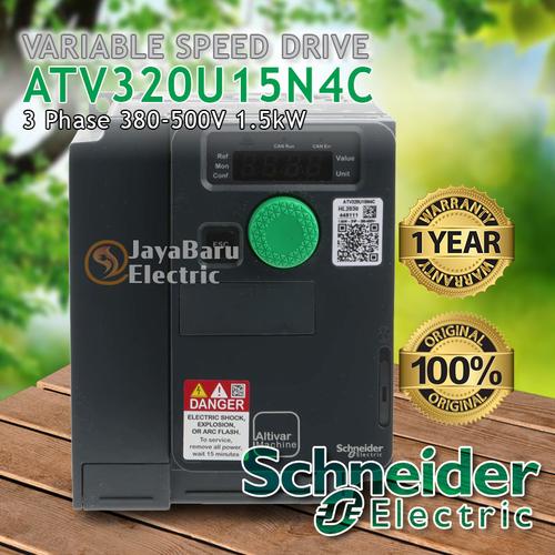 Jual Inverter Schneider Variable Speed Drive ATV320U15N4C 1.5kW 3P 380V ...