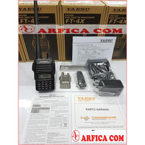 Jual JUAL HT Yaesu FT-4X DualBand Yaesu FT4X Yaesu FT 4X ORIGINAL RESMI ...