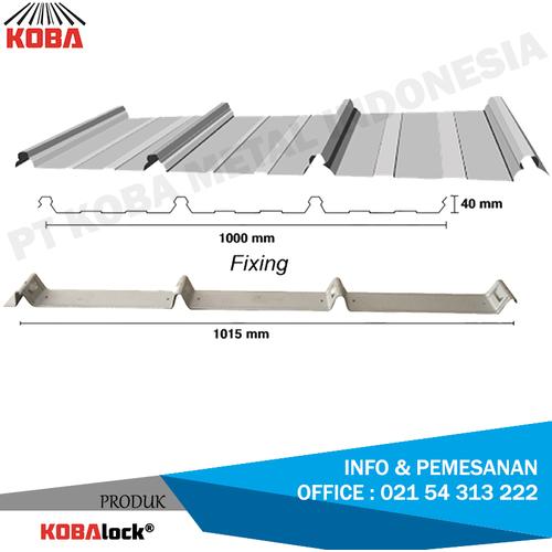 Jual Atap Kliplock Baja Ringan tipe KOBAlock 1000mm Abadi AZ100 ...
