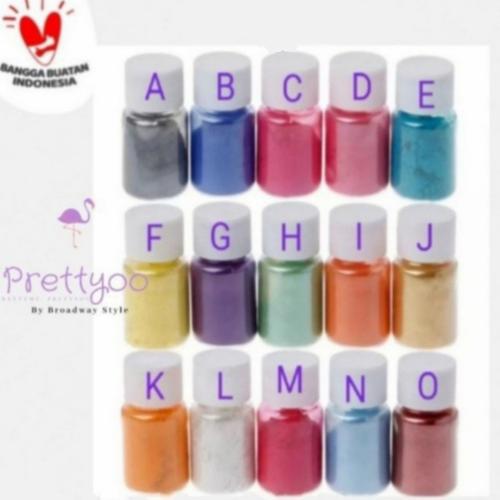 Jual Pewarna mika bubuk alami / mica powder resin, sabun, bathbom ...