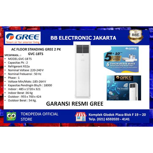 Promo AC FLOOR STANDING GREE 2 PK GVC-18TS SMART TOUCH SCREEN NON ...