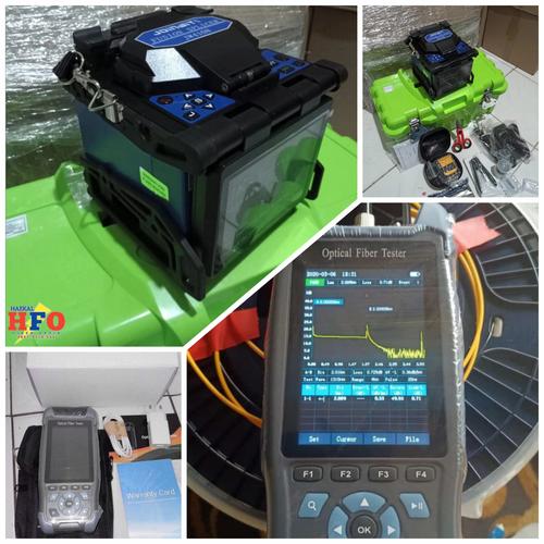 Jual 1 paket splicer alat sambung fiber optik 4108 OTDR smart mini ...
