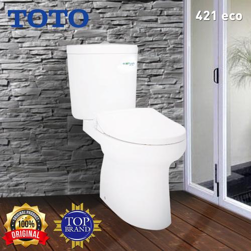 Jual KLOSET DUDUK TOTO CW421J ECOWASHER DUAL FLUSH / TOTO CW 421 J ...