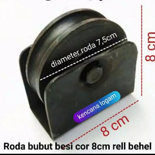 Jual Roda pagar besi cor ukuran 8 cm - Rel Behel - Kab. Tegal - ABC ...