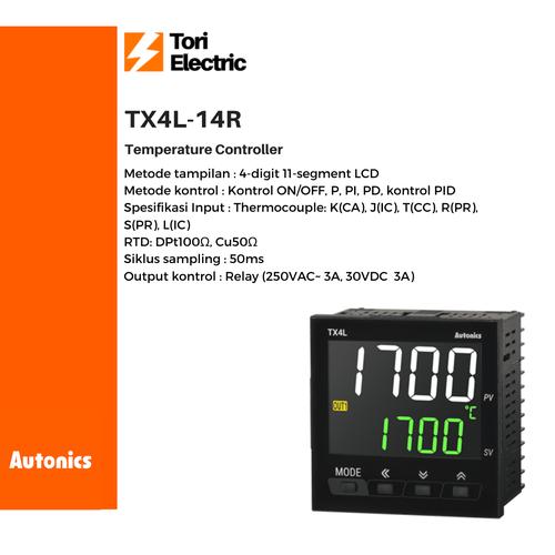 Jual AUTONICS TX4L-14R TX4L 14R TEMPERATURE CONTROLLER 100% ORI - Kota Bandung - Tori Electric ...