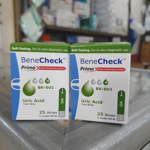 Jual Benecheck Prime Uric Acid Test Strips - Test Strip Asam Urat isi ...