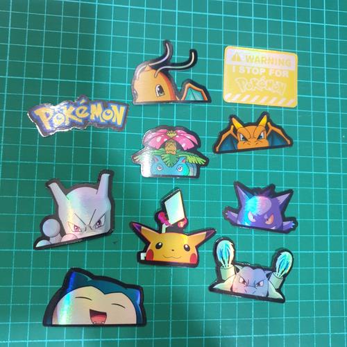 Jual Sticker Hologram Anime - Pokemon - Pikachu 10pcs - Jakarta Utara ...