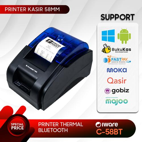 Jual PRINTER THERMAL KASIR C58BT PRJ58D KONEKSI USB DAN BLUETOOTH ...