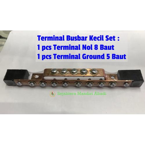 Jual Terminal Nol Arde Ground Set Busbar 1 Terminal Nol + 1 Terminal ...