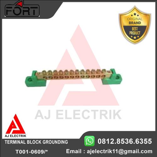 Jual TERMINAL BLOCK GROUNDING FORT / T001-0609/6 / SIZE 6x9mm / M4 6P ...