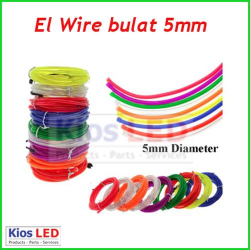 Jual EL Wire BULAT BESAR Diameter 5mm Meteran Custom Flexible Neon ...