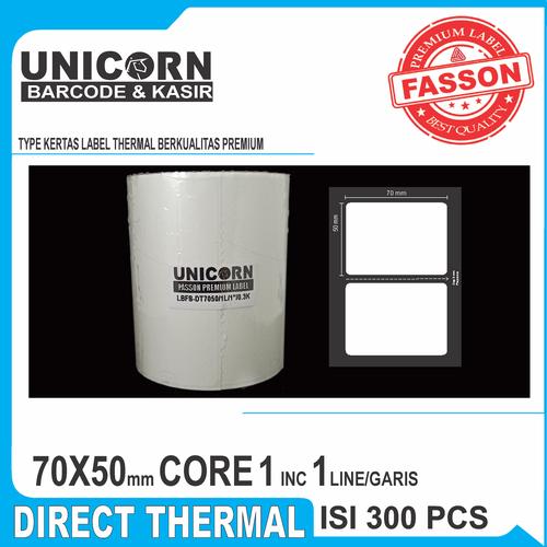 Jual Stiker Label Barcode Thermal 70x50mm / 70x50 mm / 70 x 50 mm ...