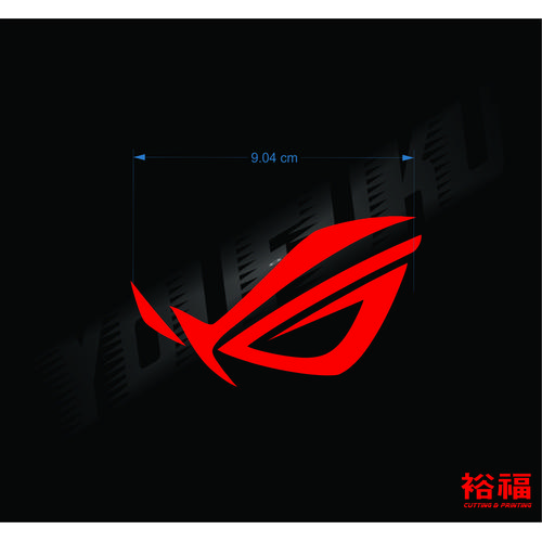Jual CUTTING STICKER Logo ROG / republic of gamers /sticker rog - Kab ...