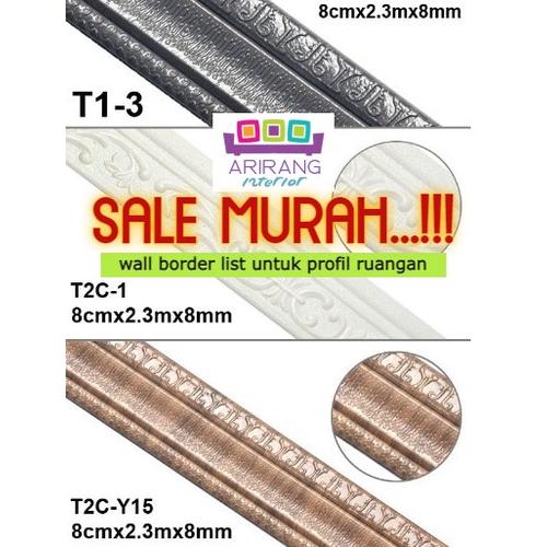 Jual Wall Border List 3D Bahan Foam Untuk List Dinding Panjang 2,3 ...
