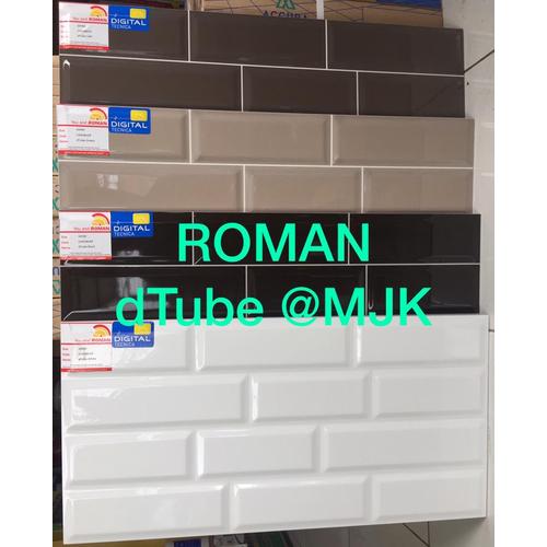 Jual Keramik Dinding 30x60 ROMAN dTube White/Cream/Black/Cafe - Kab ...