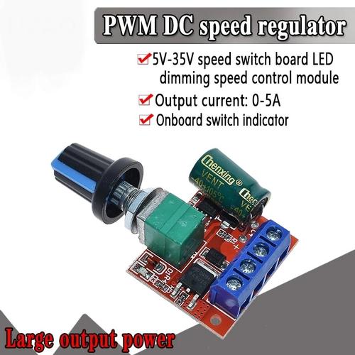 Jual Dimmer PWM 90W 5A DC 4.5-35V Motor Speed Controller LED Light ...