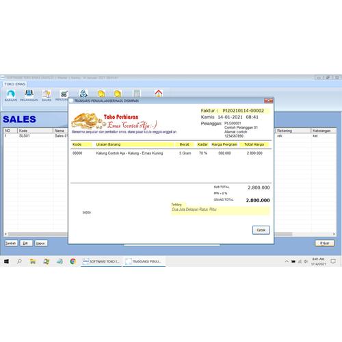 Jual Software Toko Emas AGOLD Original Program Aplikasi Penjualan ...