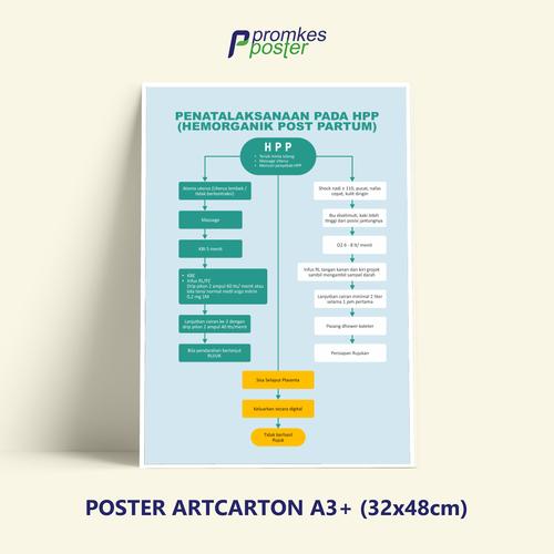 Jual Poster Kebidanan Alur Penatalaksanaan pada HPP Hemorganik Post ...