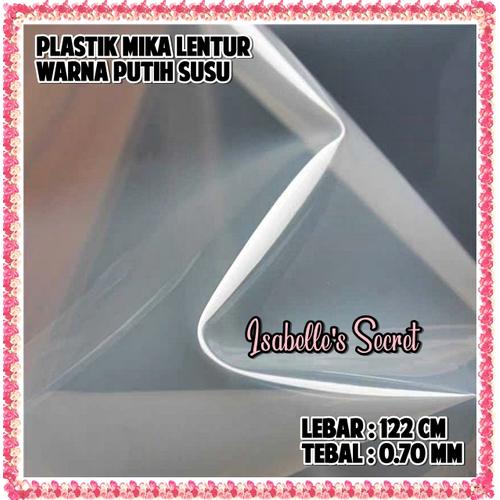 Jual Plastik Mika PVC Warna Putih Lentur Bahan Tas Lebar 122cm Tebal 0.70mm - 0.50mm - Jakarta ...