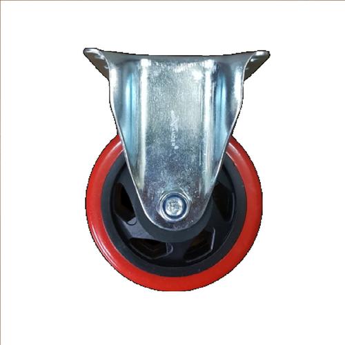 Jual Roda Troli / Troly / Trolly PU Merah 4" Inch Mati Fixed Taiwan ...