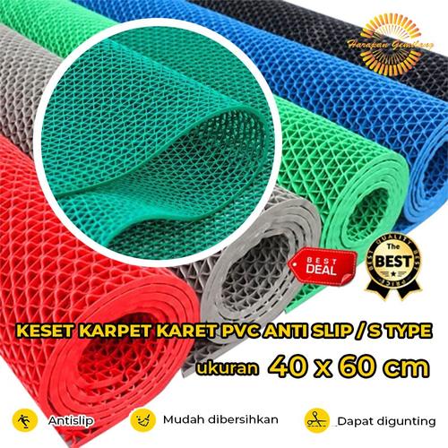 Promo Keset Karpet Karet PVC Anti Slip Kamar Mandi Karpet Masjid 40 x ...