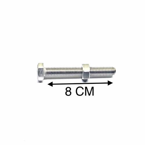 Jual Baut Mur M8x80 Stainless Steel Anti Karat sus 304 Baut 13 m8 8mm x ...
