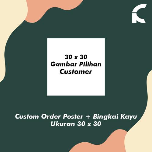 Jual Custom order Poster kayu ukuran 30 x 30 - Kota Sukabumi ...